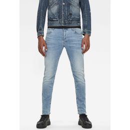 G-Star Raw Slim-fit-Jeans G-STAR "3301 Slim" Gr. 30, Länge 32, blau (light indigo) Herren Jeans mit toller Waschung und Elasthan