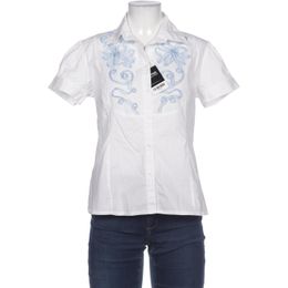 Himmelblau by Lola Paltinger Damen Bluse, weiß, Gr. 42