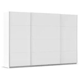 Schwebetürenschrank Rauch "Kleiderschrank Schrank Garderobe AGORDO mit Dekor- oder Hochglanzfront" Schränke Gr. B/H/T: 315cm x 210cm x 62cm, 3 St., weiß (alpinweiß) durchdachte Innenausstattung, in 4 Breiten und 2 Höhen MADE IN GERMANY