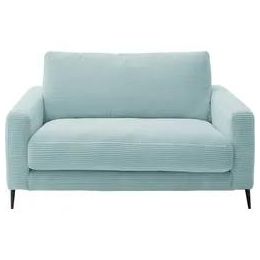 1,5-Sitzer Inosign "Downtown B/T/H: 152/105/84 cm" Sofas Gr. B/H/T: 152cm x 84cm x 105cm, Cord, blau (light blau) weicher Sitzkomfort, Cord, gemütliches Loungemöbel zum Relaxen