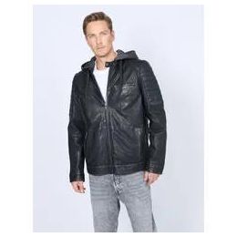 Lederjacke Mustang "31022258" Gr. M, schwarz Herren Jacken