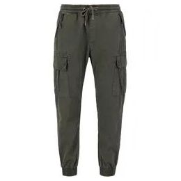 Jogginghose Alpha Industries "Alpha Industries Men - Pants Ripstop Jogger" Gr. L, Normalgrößen, grau (greyblack) Herren Hosen