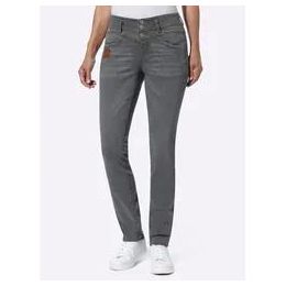 Bequeme Jeans Casual Looks Gr. 36, Normalgrößen, blau (stone-grey-denim) Damen Jeans