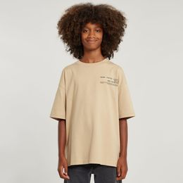 G-Star Raw Kids T-Shirt Boxy - Beige - jungen