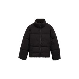 Tom Tailor Jungen Basic Puffer Jacke, schwarz, Uni, Gr. 140