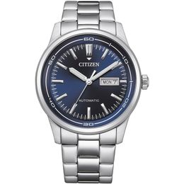 Automatikuhr Citizen "NH8400-87LE" Armbanduhren silberfarben Herren Armbanduhr, Herrenuhr, Edelstahlarmband, bis 10 bar wasserdicht, Datum