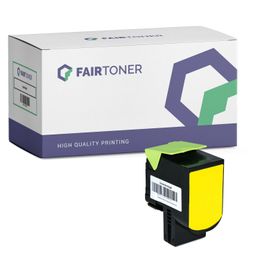 FairToner Kompatibel für Lexmark 80C20Y0 / 802Y Toner Gelb