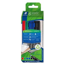 Staedtler Lumocolor® permanent pen 318 6 pcs. cardboard box