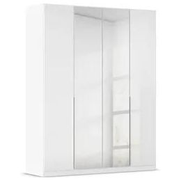 Drehtürenschrank Rauch "Kleiderschrank Schrank Garderobe AGORDO mit Dekor- oder Hochglanzfront" Schränke Gr. B/H/T: 181cm x 229cm x 54cm, 4 St., weiß (alpinweiß/hochglanz weiß) durchdachte Innenausstattung, in 6 Breiten und 2 Höhen MADE IN GERMANY