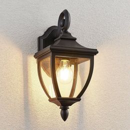 LINDBY Cerys Außenwandlampe in Schwarz