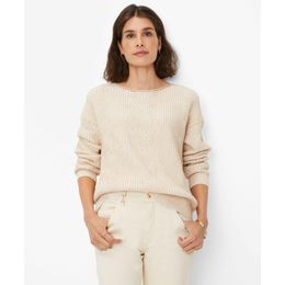 Strickpullover Brax "Style LESLEY" Gr. 34, beige Damen Pullover