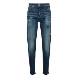 Tapered-fit-Jeans BOSS Orange "ONYX BO" Gr. 32, Länge 34, medium blue420 Herren Jeans im 5-Pocket-Stil