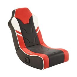 X Rocker Shadow 2.0 Floor Rocker Gaming-Bodensessel für Kinder & Jugendliche mit Audiosystem- schwarz/rot