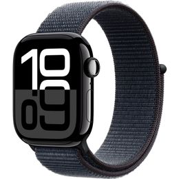 Smartwatch Apple "Watch Series 10 Aluminium" Smartwatches Gr. 42 mm, ohne eSIM, One-Size, Sport Loop, schwarz Bestseller