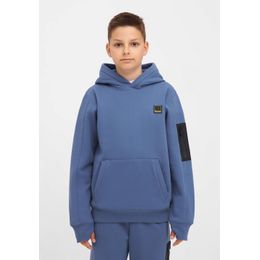 Kapuzensweatshirt Bench. "RUDYARD_B" Gr. 140, blau (mid blue) Jungen Sweatshirts