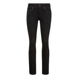 G-Star Raw 5-Pocket-Jeans G-STAR "Midge Straight" Gr. 28, Länge 32, schwarz (pitch black) Damen Jeans mit Verstelllasche hinten am Bund