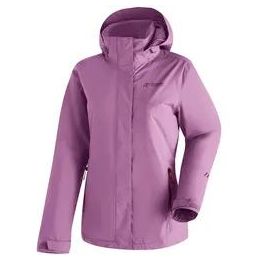 Outdoorjacke Maier Sports "Metor Therm Rec W" Gr. 36, lila (purpurviolett) Damen Jacken Wanderjacke, atmungsaktiv und wasserdicht, wattierte Regenjacke mit Kapuze