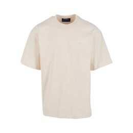 PEQUS T-Shirt Herren Gr&ouml;&szlig;e XL hellbeige / wei&szlig;