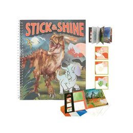 Dino World Colouring Book Stick & Shine