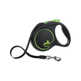 Flexi Black Design M leash 5 m 25 kg green