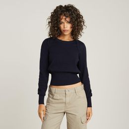 G-Star Raw Moto Slim Knitted Sweatshirt - Dunkelblau - Damen