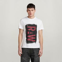 G-Star Raw Painted RAW Graphic T-Shirt - Weiß - Herren