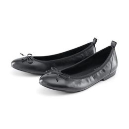 Tchibo Leder-Ballerinas - Schwarz - Gr.: 39