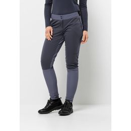 Fahrradhose Jack Wolfskin "MOROBBIA PANTS W" Gr. 34, Normalgrößen, grau (graphite) Damen Hosen