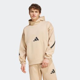 Kapuzensweatshirt adidas Sportswear "M Z.N.E. HD" Gr. L, beige (magic beige) Herren Sweatshirts