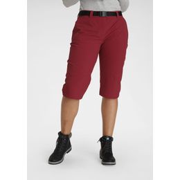 Caprihose Maier Sports Gr. 40, N-Gr, rot (rost, rot) Damen Hosen 4-Wege-Stretch, auch in großen Größen erhältlich