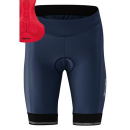 Fahrradhose Gonso "SITIVO W 0" Gr. 34, Normalgrößen, blau (rot) Damen Hosen Radhose mit innovativem Sitzpolsterkonzept