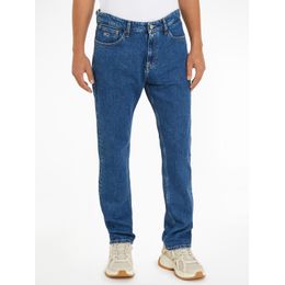 Straight-Jeans Tommy Jeans "RYAN RGLR STRGHT" Gr. 33, Länge 34, blau (dark medium1) Herren Jeans im 5-Pocket-Style