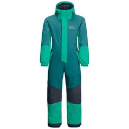 Schneeoverall Jack Wolfskin "ICY MOUNTAIN SUIT K" Gr. 104, Normalgrößen, blau (bay, blue) Kinder Overalls