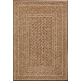 Teppich NORTHRUGS "Limonero" Teppiche Gr. B/L: 120 cm x 170 cm, 6 mm, 1 St., beige (beige, braun) In-& Outdoor, Flachgewebe, Teppich, Skandi, Garten, Wohnzimmer