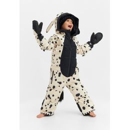 Schneeoverall WeeDo "PUPPYDO" Gr. 104/116, print, black Jungen Overalls Langlebiger Schneeanzug