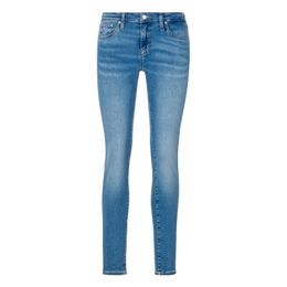 Skinny-fit-Jeans Tommy Jeans "Tommy Jeans - Damenjeans SOPHIE Low Waist Skinny Fit" Gr. 31, Länge 28, blau (denim medium) Damen Jeans Röhrenjeans mit niedriger Leibhöhe