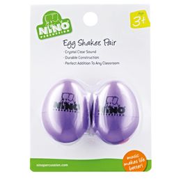 MEINL Egg Shaker Set NINO540AU-2, Aubergine, 2 pcs