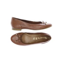 Tamaris Damen Ballerinas, braun, Gr. 39