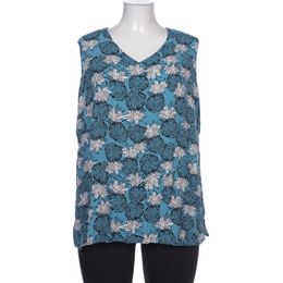 Ulla Popken Damen Bluse, blau, Gr. 52