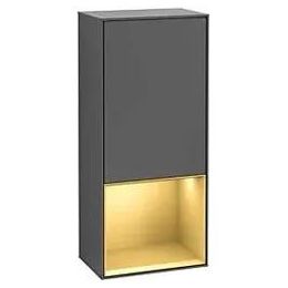 Villeroy & Boch Villeroy und Boch Finion Seitenschrank G550HFGK 41,8cm, rechts, Emotion, Regal unten Gold matt, Anthracite matt