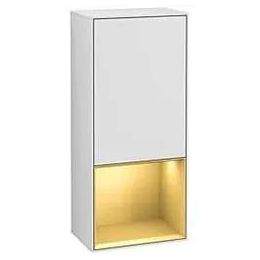 Villeroy & Boch Villeroy und Boch Finion Seitenschrank G550HFMT 41,8cm, rechts, Emotion, Regal unten Gold matt, White matt lacquer