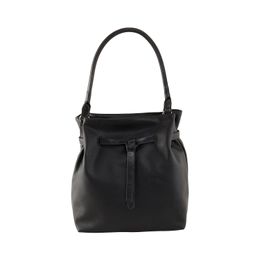 Tom Tailor Damen Naida Beuteltasche, schwarz, Uni, Gr. ONESIZE