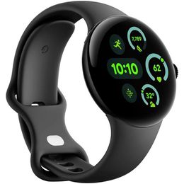 Smartwatch Google "Pixel Watch 3 41mm LTE" Smartwatches Gr. 4G (LTE)-3G (UMTS), schwarz (obsidian)