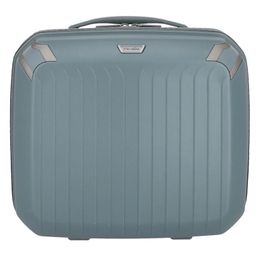 Beautycase Travelite "ELVAA" Gr. B/H/T: 36 cm x 31 cm x 19 cm, blau (blaugrau) Taschen Kosmetikkoffer Trolley-Aufsteckfunktion, passend dazu Koffer ELVAA