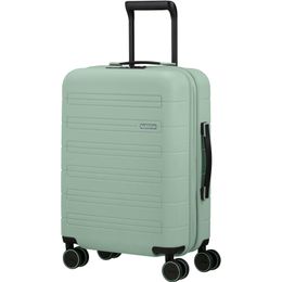 Hartschalen-Trolley American Tourister "NOVASTREAM, 55 cm" Gr. B/H/T: 40 cm x 55 cm x 20 cm 36 l, grün (nomad green) Koffer Handgepäck Trolley TSA-Zahlenschloss Volumenerweiterung USB-Schleuse