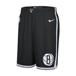 Brooklyn Nets 2024/25 Swingman Icon Edition Nike Dri-FIT NBA Replica-Shorts (ältere Kinder) - Schwarz