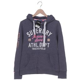 Superdry Damen Kapuzenpullover, blau, Gr. 42