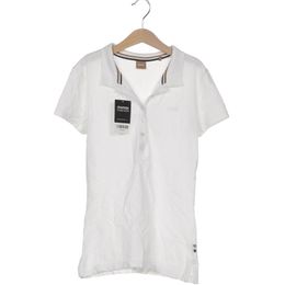 BOSS by Hugo BOSS Damen Poloshirt, weiß, Gr. 34