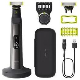 Mendler PHILIPS QP6652/61 OneBlade Pro 360 Face&Body Barttrimmer, Chromdesign