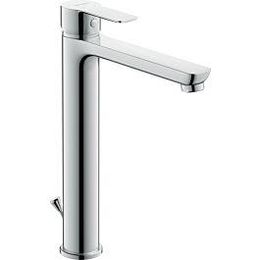 Duravit A.1 Waschtischarmatur A11040001010 XL-Size, chrom, Zugstange, Ausladung 180mm, mit Zugstangen-Ablaufgarnitur